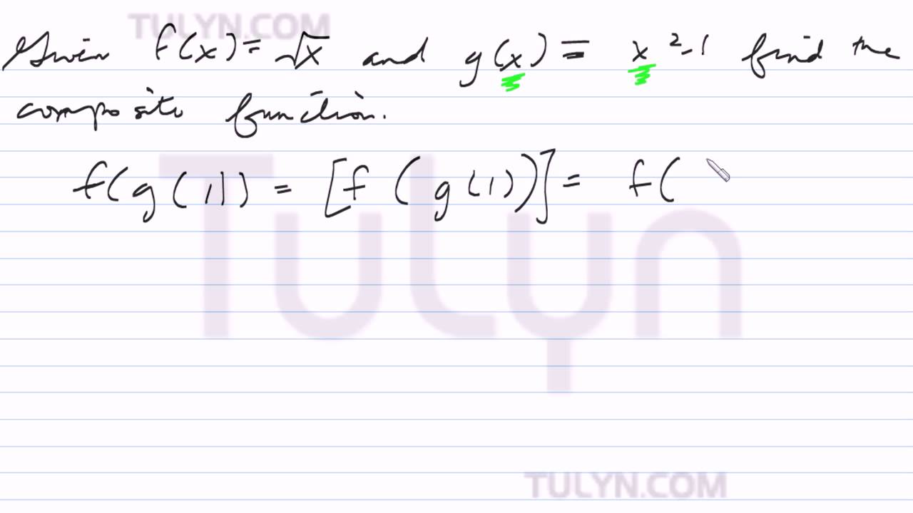 finding the composite function using substitution - YouTube