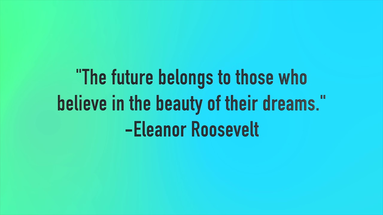 26. Quote in Morse Code by Eleanor Roosevelt - YouTube