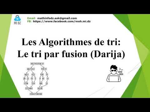 Les algorithmes de tri: le tri par fusion (Darija) - YouTube
