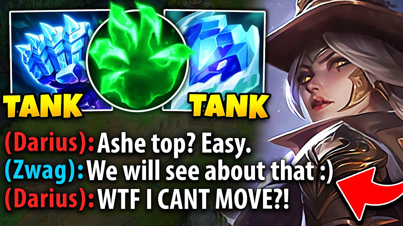 This guy thought I was trolling for picking Tank Ashe Top... but he ...