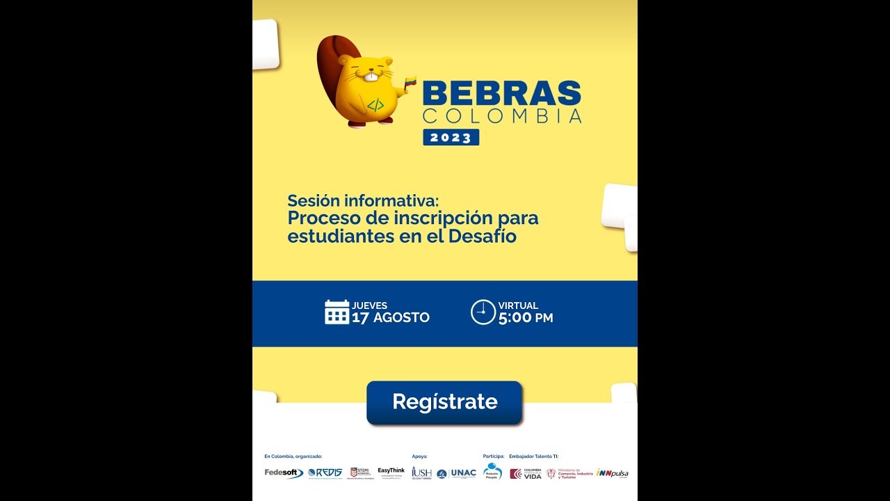 Sesión Bebras Colombia 2023: Proceso de inscripción para estudiantes en ...