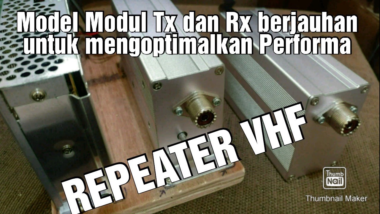 Repeater VHF - Radio Pancar Ulang Model Box Terpisah - YouTube