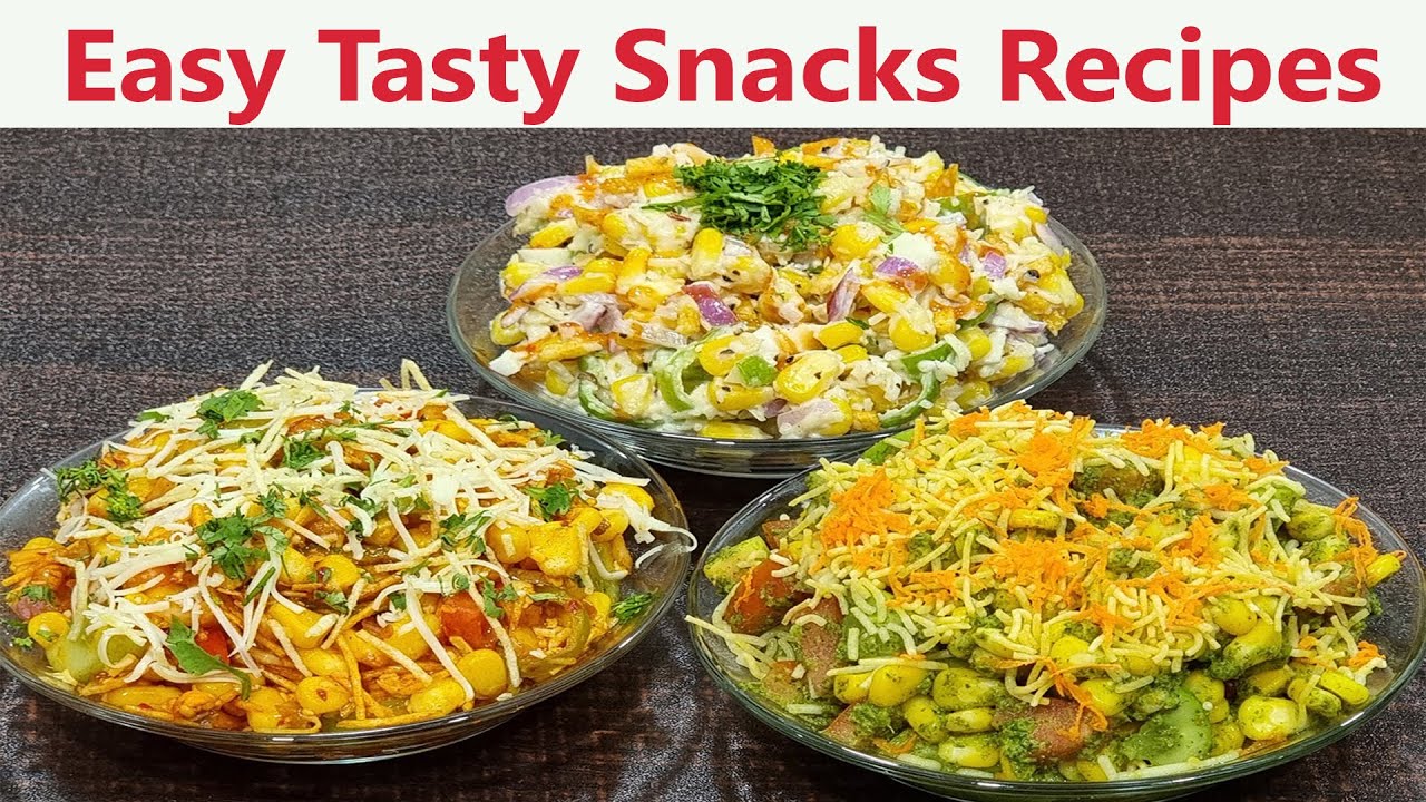 3 Easy Tasty Snacks Recipes | Evening Teatime 3 आसान और झटपट नास्ता ...