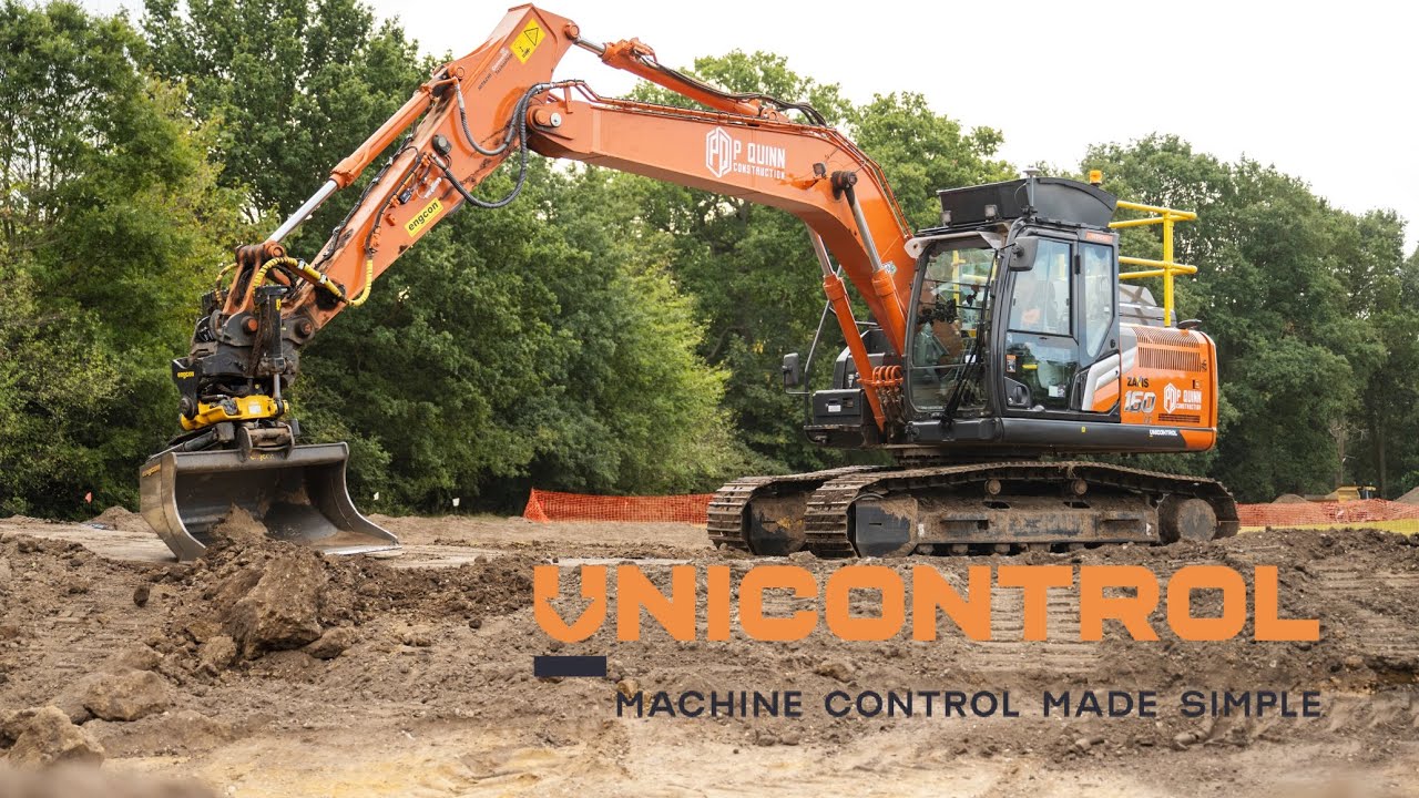 Unicontrol Machine Control with P Quinn Construction - YouTube