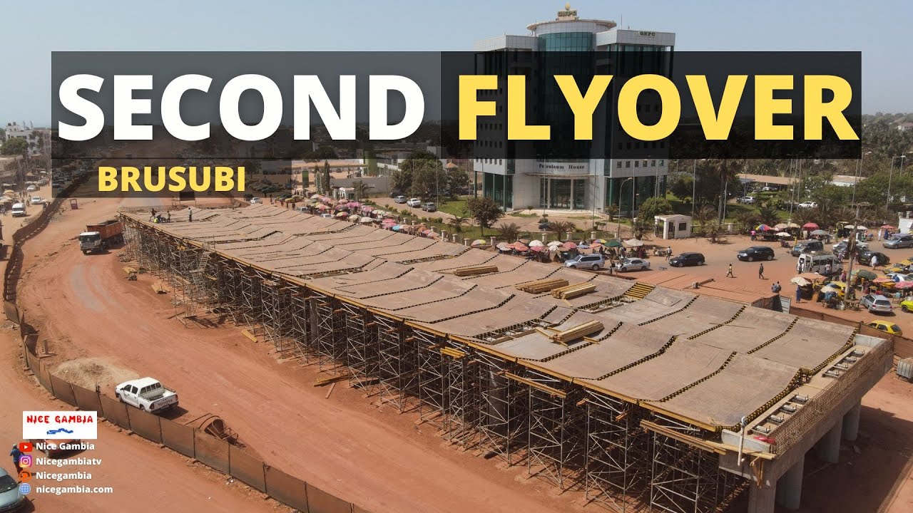 Second Flyover at Brusubi OIC Road in The Gambia - YouTube