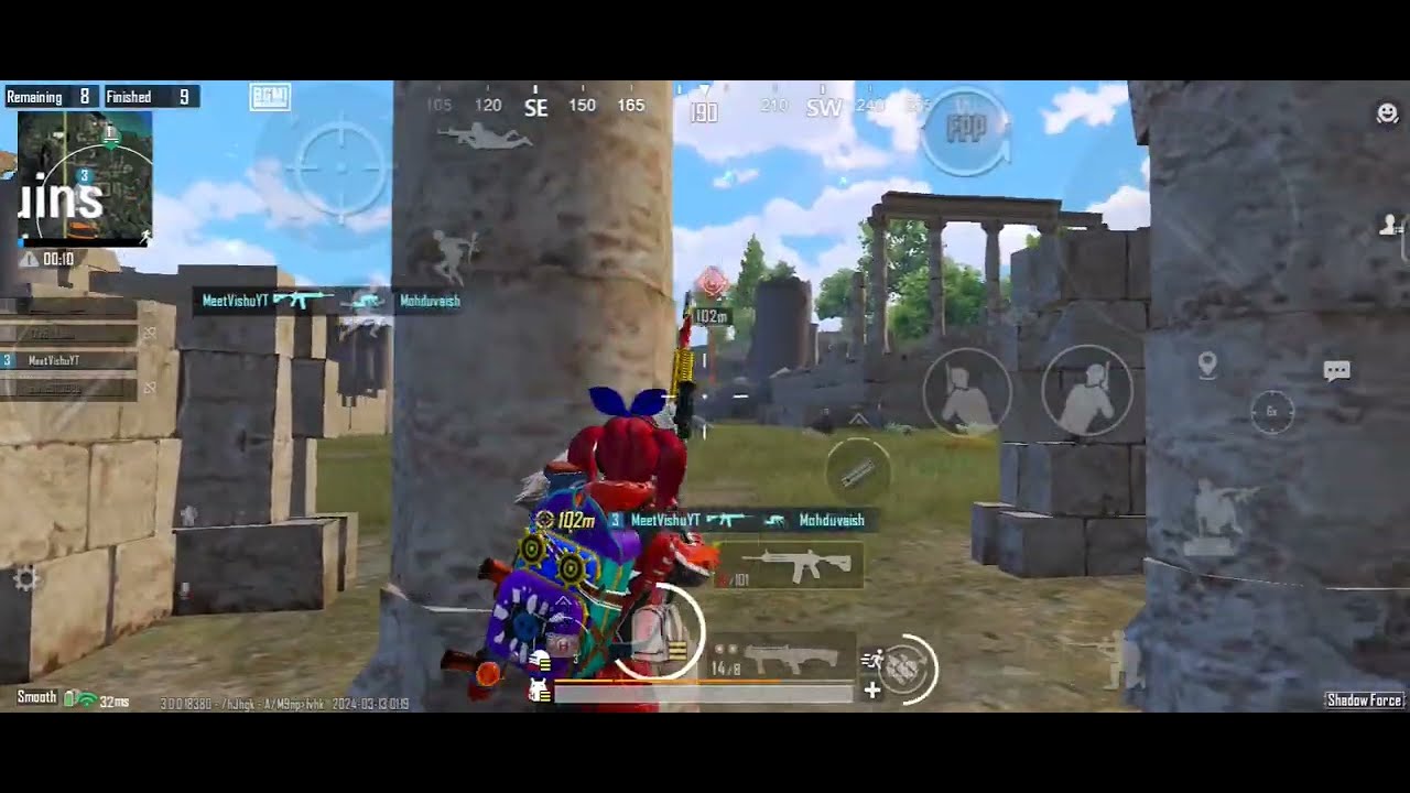 RANDOM GAMEPLAY 4 | @MeetVishuYT | IQOO Z6 | BGMI ANDROID | GAMEPLAY - YouTube