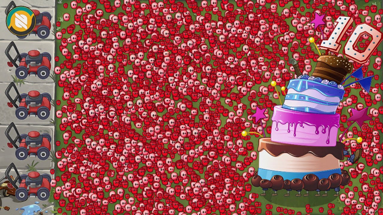Pvz 2 Plant Max Level With 1 food plant Vs Caketank !! Plants Vs ...
