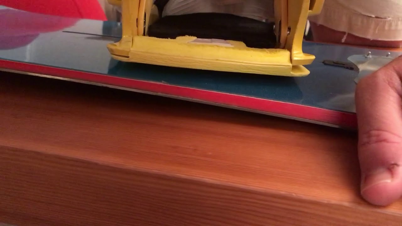 Burton board binding slack (freedom) issue - YouTube