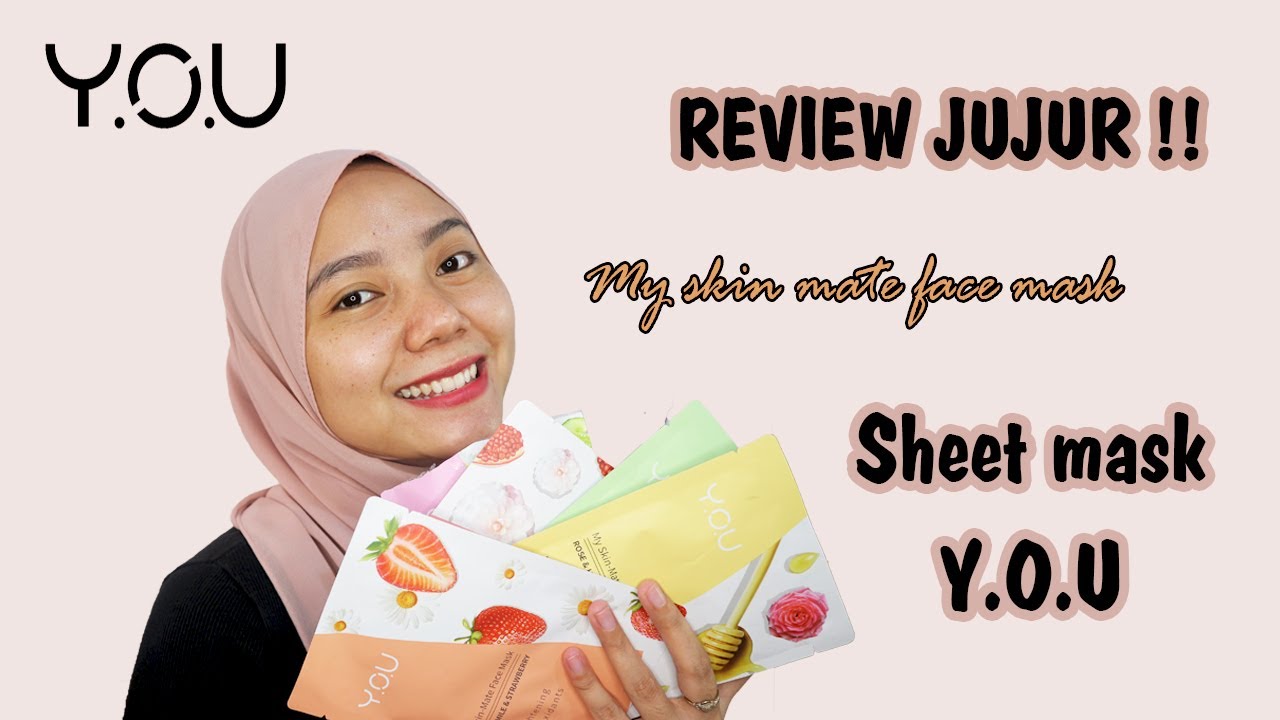 REVIEW Y.O.U SHEET MASK "MY SKIN MATE FACE MASK" !! - YouTube