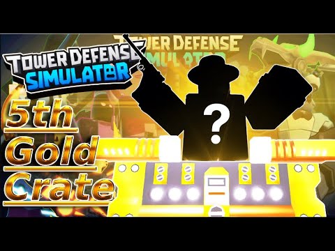 Unboxing The 5th Gold "Tower" | Tower Defense Simulator - Roblox - YouTube