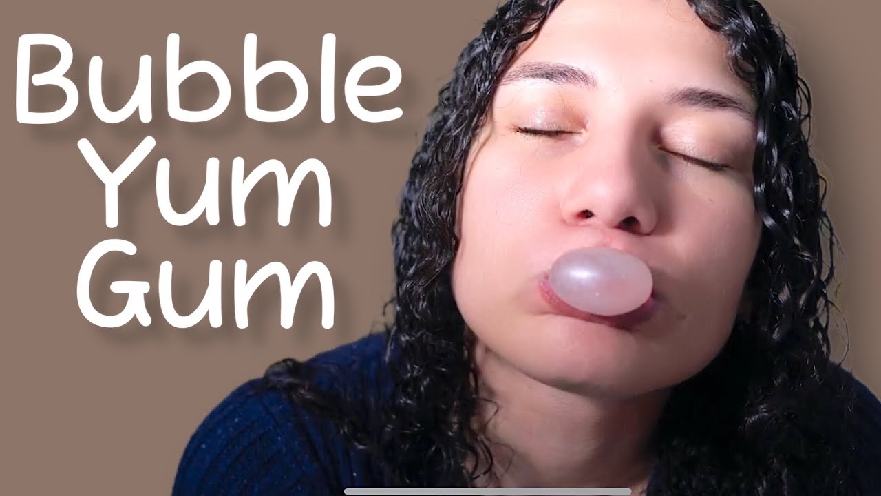 Bubble Yum Gum Chewing & Reverse Popping + Inhaling ASMR - YouTube
