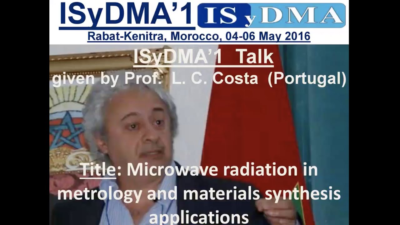 ISyDMA’1; Talk: Pr. L. C. Costa (Portugal) - YouTube
