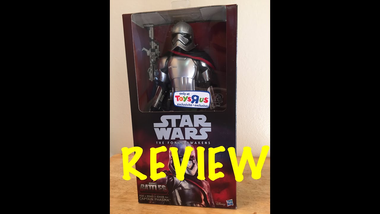 STAR WARS CAPTAIN PHASMA 12 inch TOYS R US EXCLUSIVE FIGURE REVIEW ...