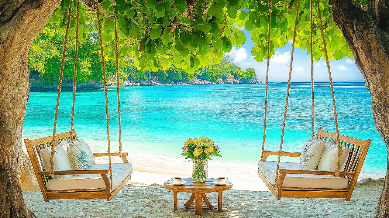 Relax & Recharge: Uplifting Bossa Nova Jazz & Soothing Ocean Waves for ...