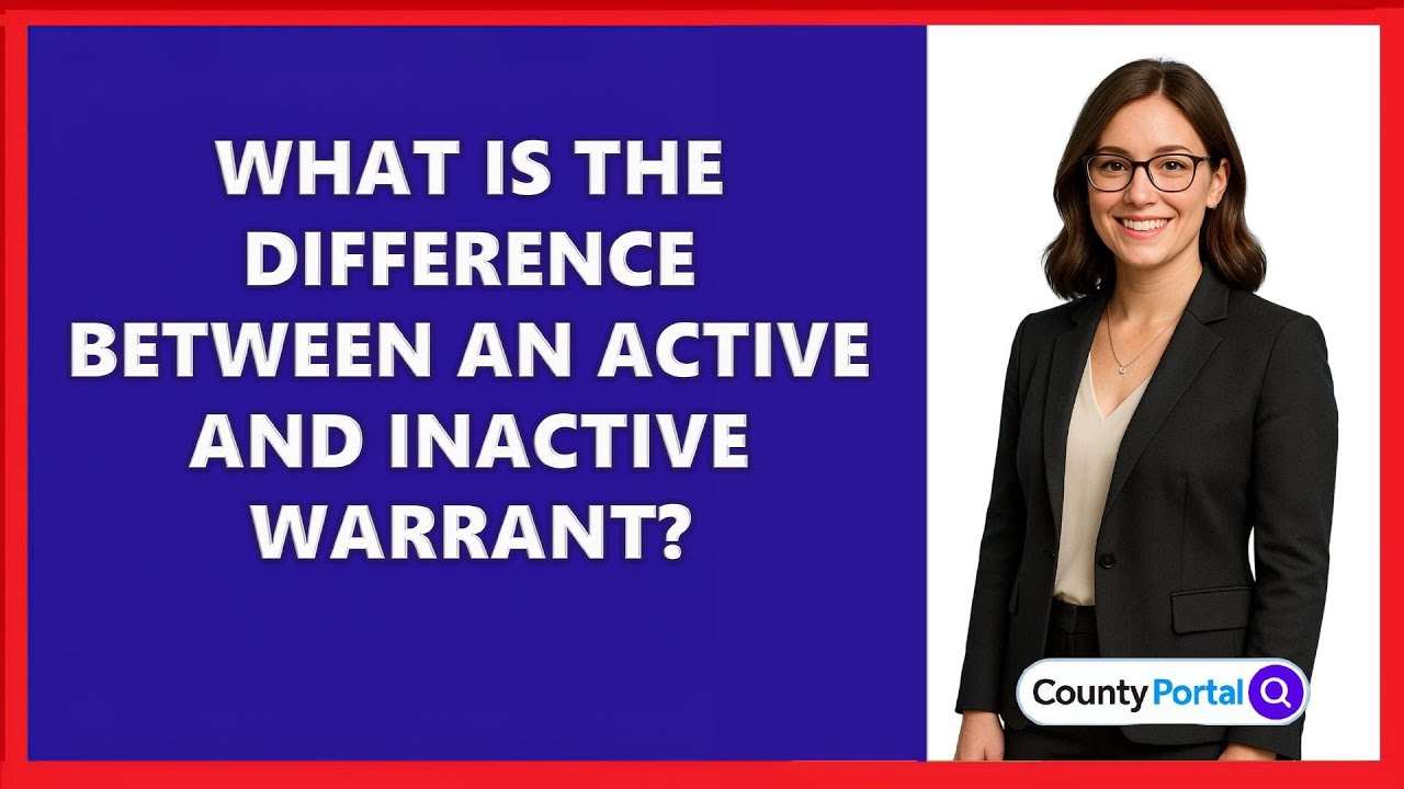 What Is The Difference Between An Active And Inactive Warrant? - YouTube