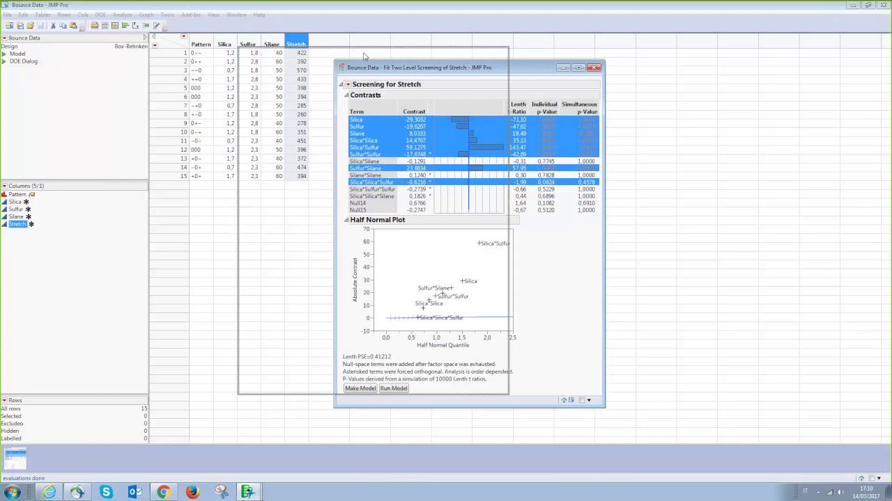 Parte 3 - Color map e screening design in JMP - YouTube