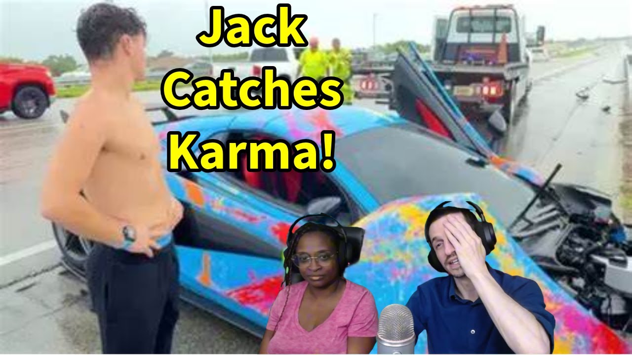 Jack Doherty gets a little taste of karma live streaming while driving ...