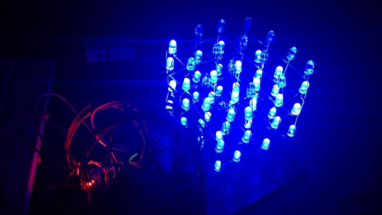 4x4x4 LED Cube Lights in-sync with Music #shorts - YouTube