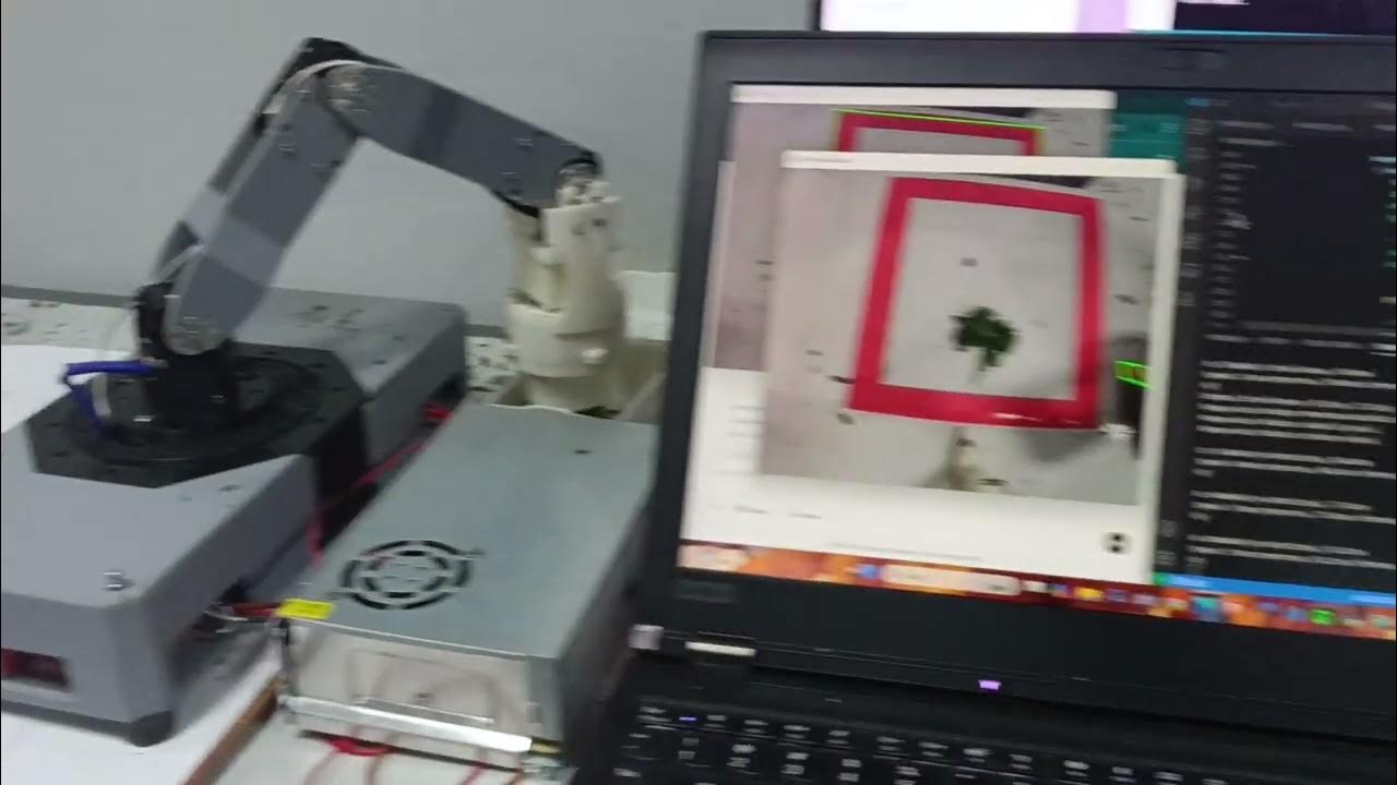 Yolo segmentasi with arm robot open rb150 - YouTube