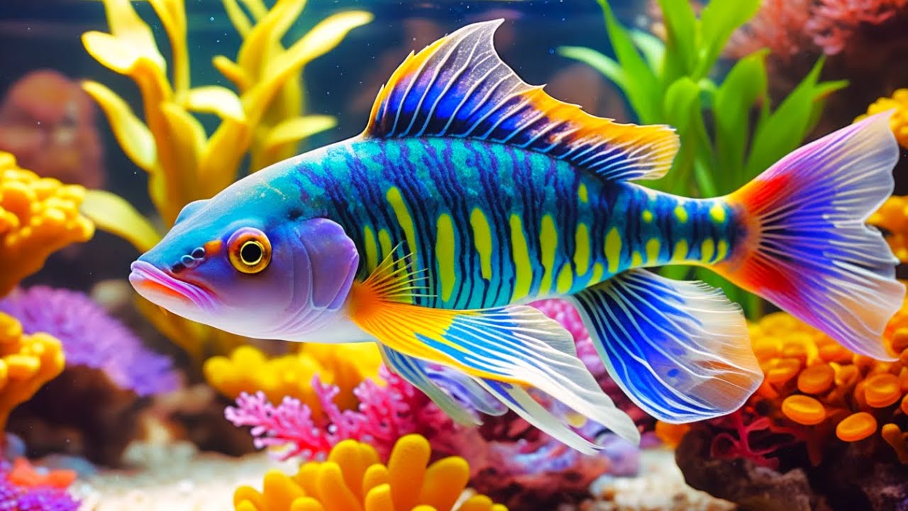 Marvel at Sea Creatures in 4K AQUARIUM - Captivating Moments With ...