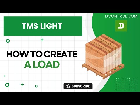 TMS Light | How to create a load | dcontrol.com - YouTube