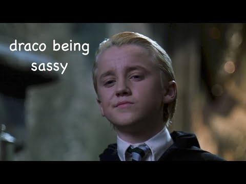 draco malfoy being sassy for 3 minutes straight