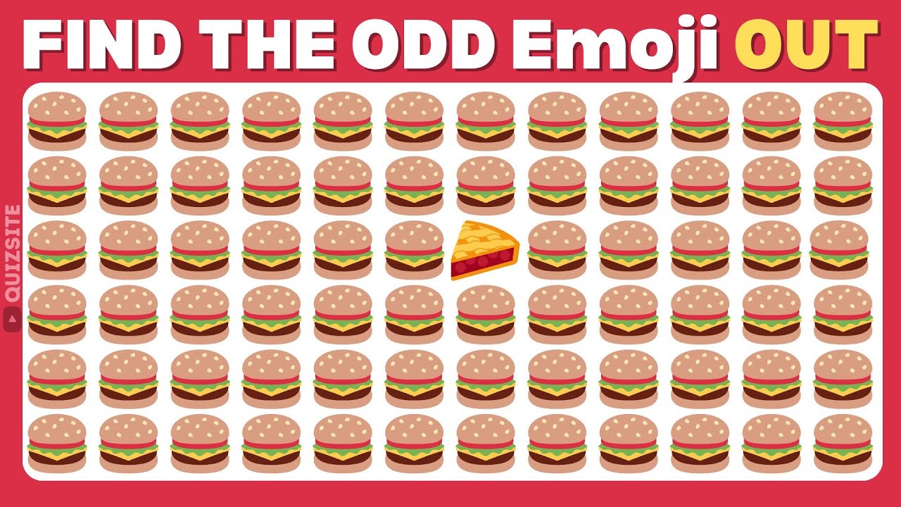 Find the Odd Emoji Hard Edition | Odd Emoji Out Challenge - YouTube