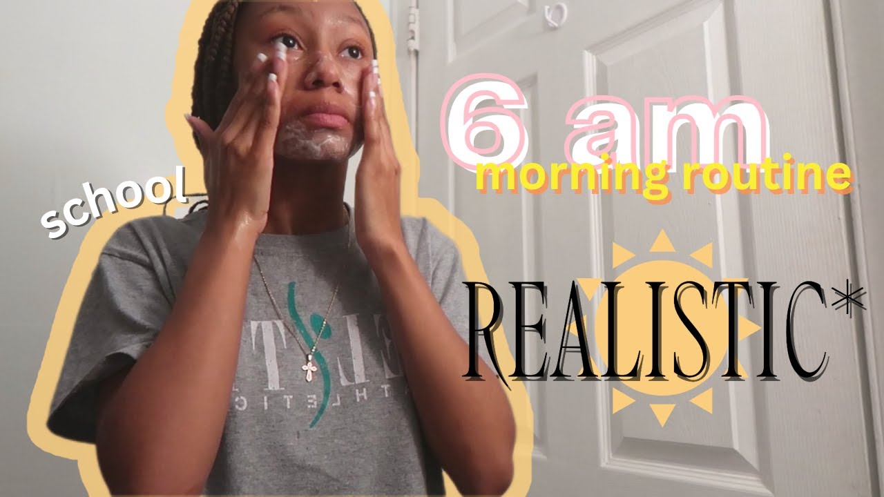 my REALISTIC 6am high school morning routine - YouTube