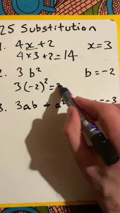 Topic 25 Substitution Maths Gcsemaths Algebra Youtube