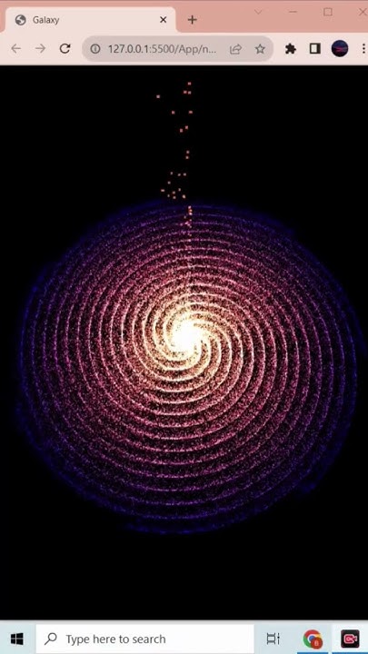 Galaxy In Html Css And Js Code In Description Viral Shorts Css Html Js Youtubeshorts