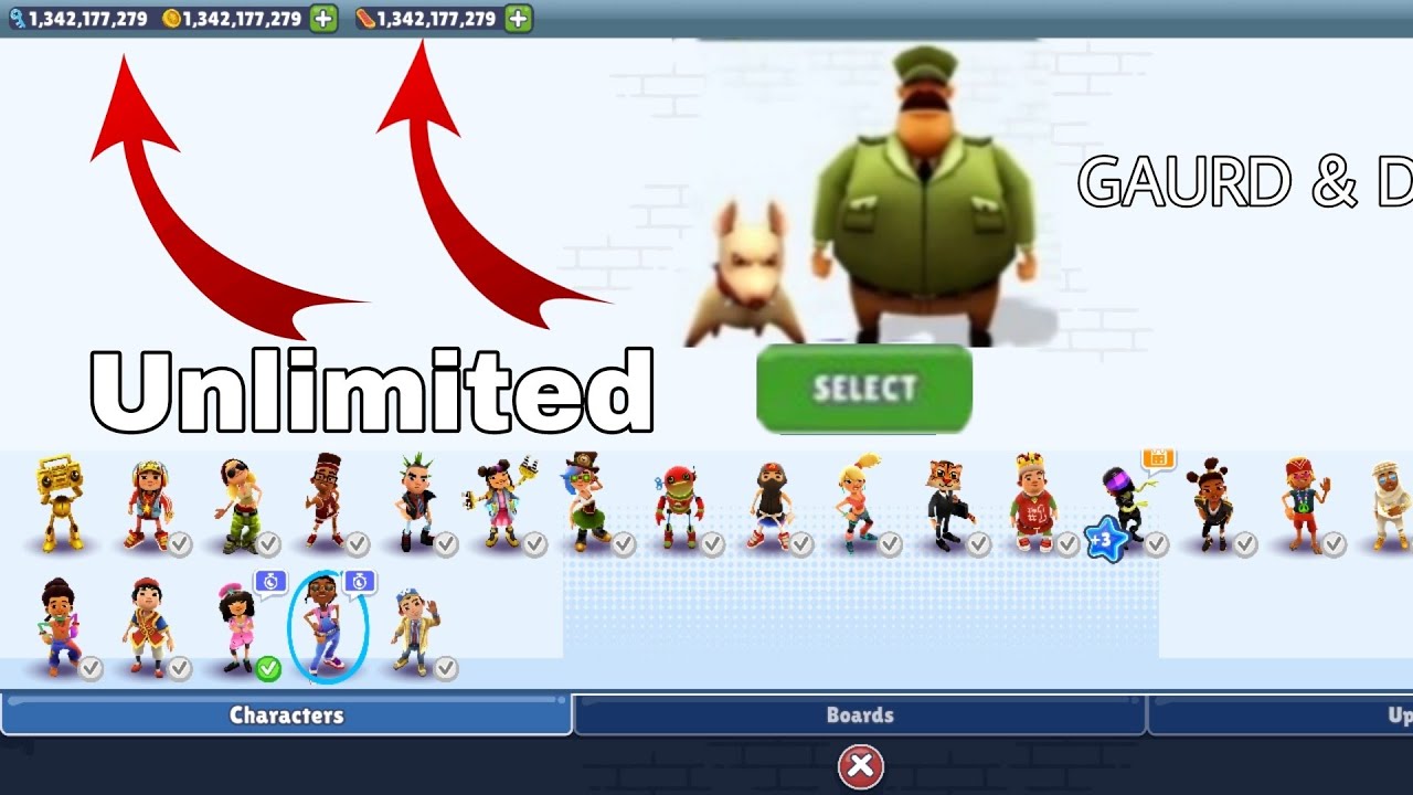 Subway Surfers - Guard and Dog Unlocked Update Mod - All Characters ...