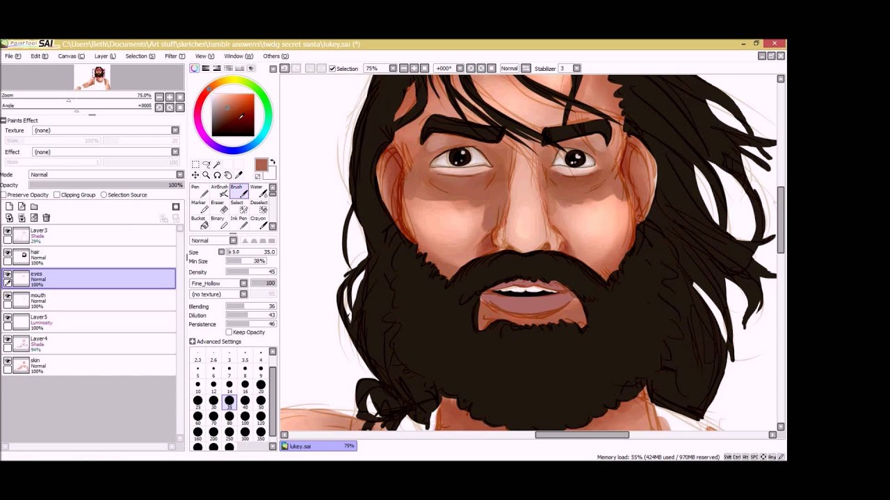WWE Luke Harper Speedpaint - YouTube