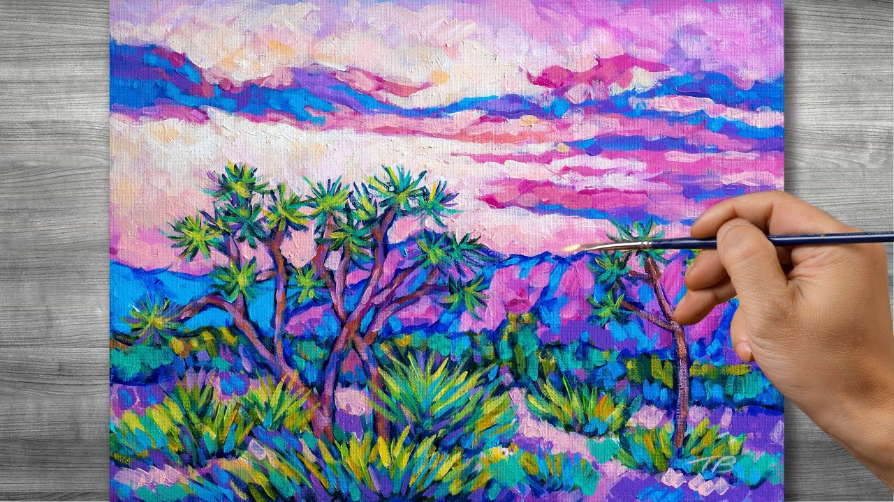 Impressionist painting | acrylic painting | time lapses | #364 - YouTube