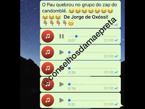 O pau quebro no grupo do zap do candomblé