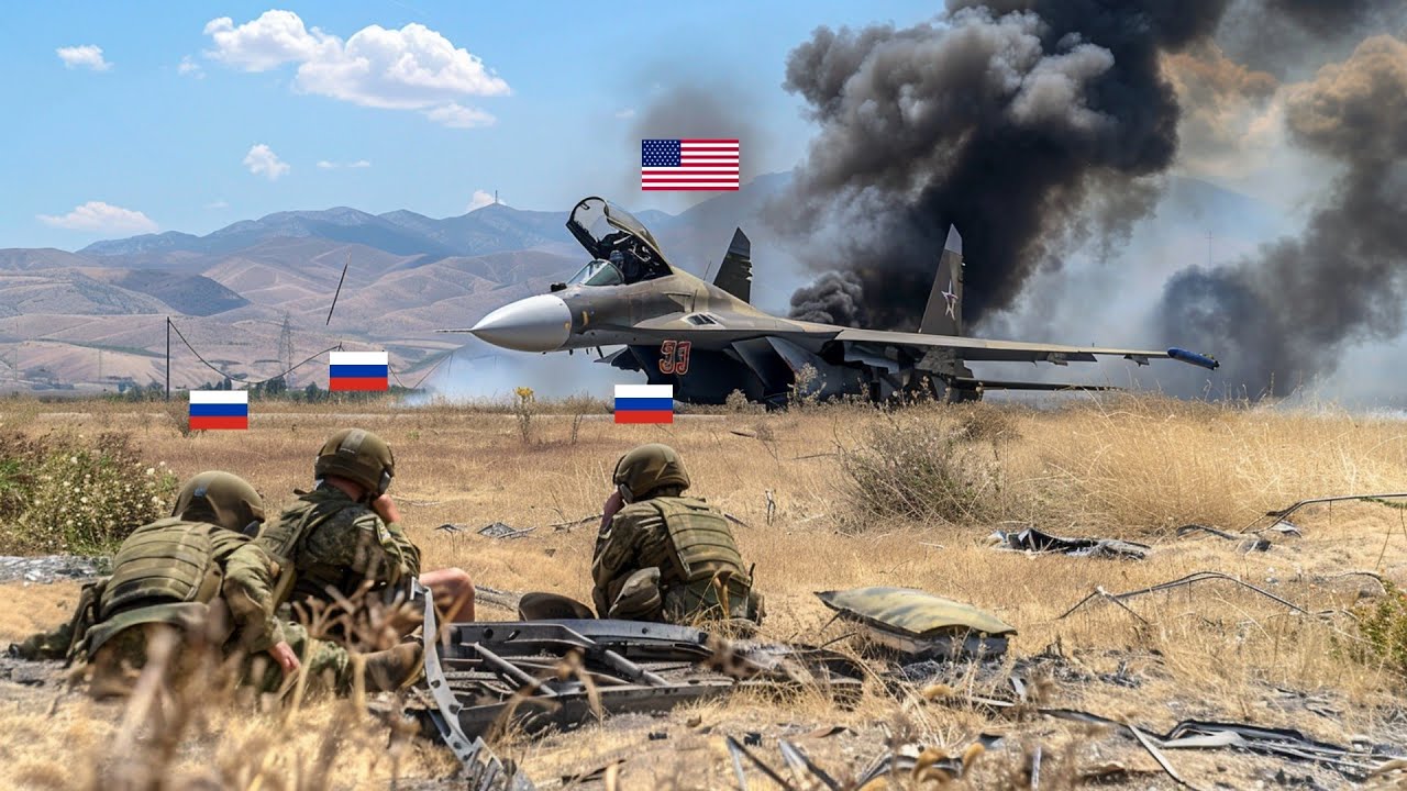 SHOCK THE WORLD! US F-16 destroyed by Russian Su-57 |look what happened ...