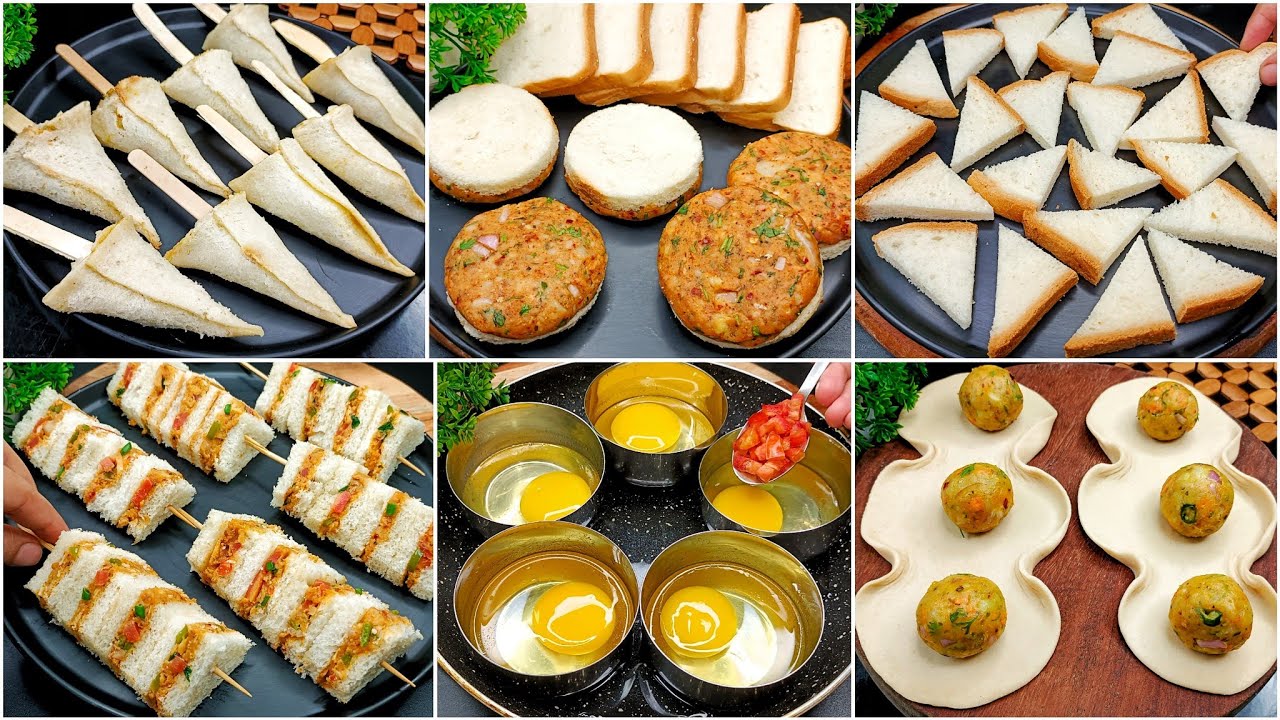 5 Minutes Easy Snacks | Evening Snacks Recipes | New Recipe | Bread ...