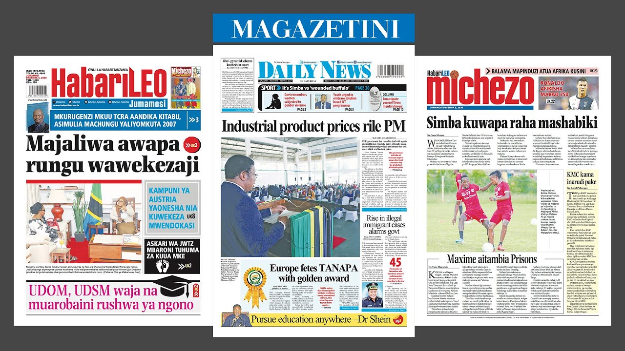 #Magazetini Desemba 05, 2020: Askari wa JWTZ mbaroni tuhuma za kuua Mke ...