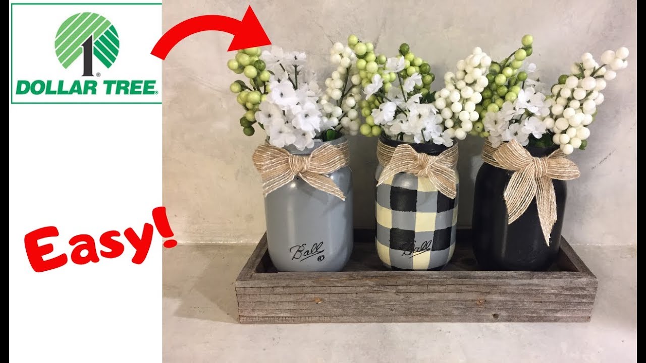 How To Make EASY Farmhouse Buffalo Check Decor! - YouTube