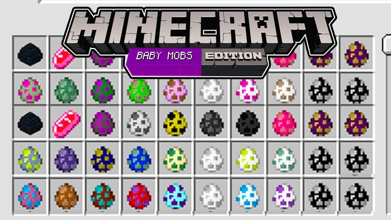 Minecraft Baby Mobs Mod! (Ps3/Xbox360/PS4/XboxOne/WiiU) - YouTube