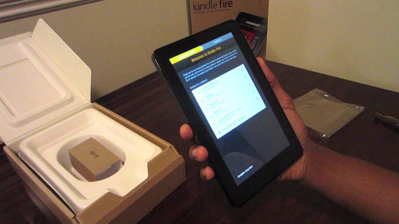 Unboxing Kindle Fire & Initial Setup - YouTube