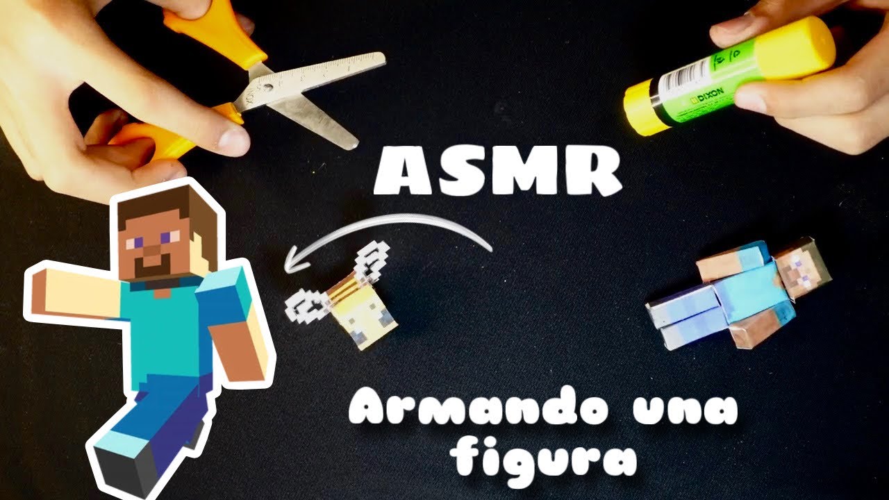 ASMR ARMANDO un STEVE de MINECRAFT 🌎 - YouTube