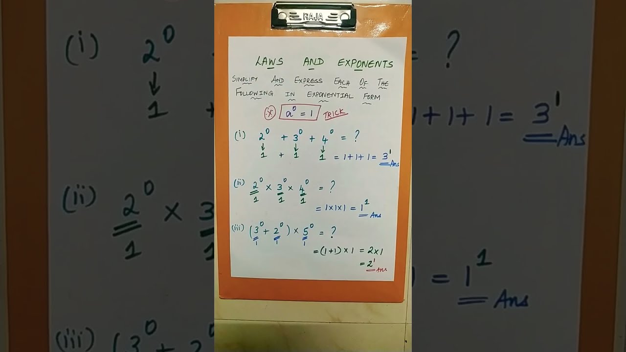 Laws And Exponents cbse grade7 grade 8 1 Mark Questions MCQs Simplify Laws And Exponents cbse grade7 grade 8 1 Mark Questions MCQs Simplify