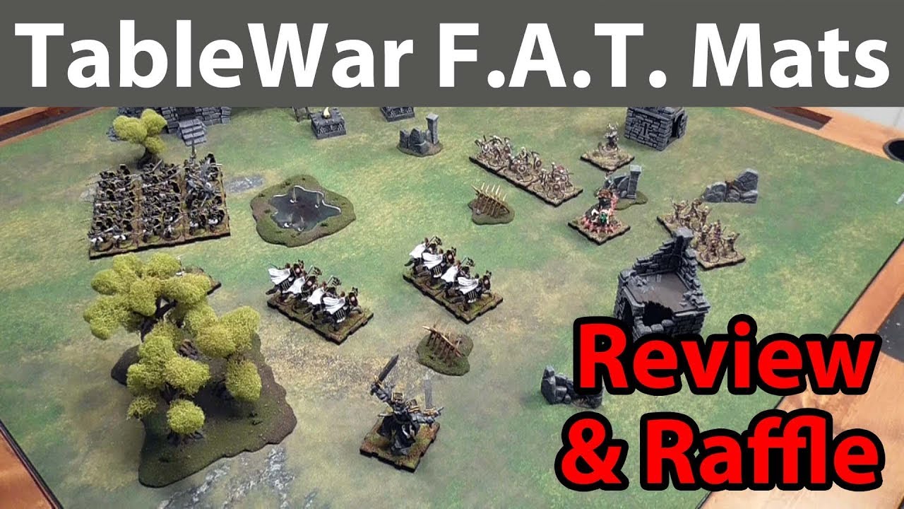 Tablewar F.A.T. Mats Review and Raffle - YouTube