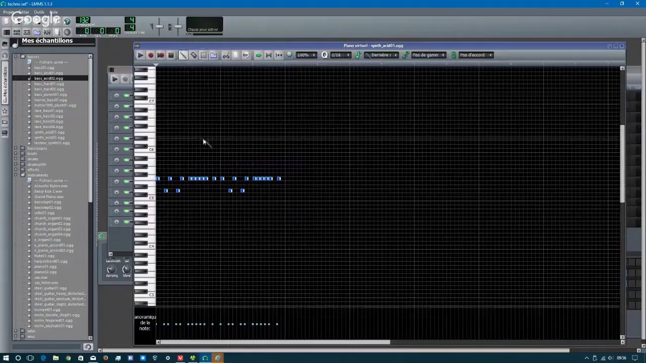 Création de musique avec LMMS studio - YouTube