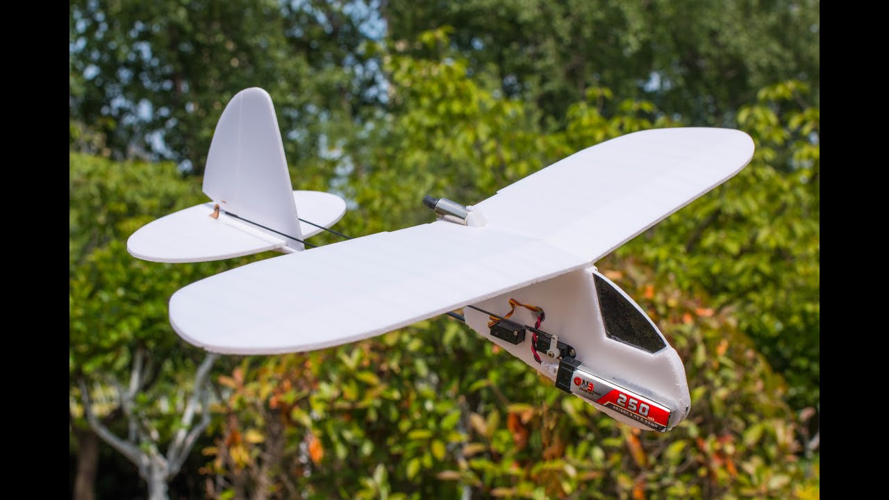 Designed 3 channel mini RC plane Polar Bear - YouTube
