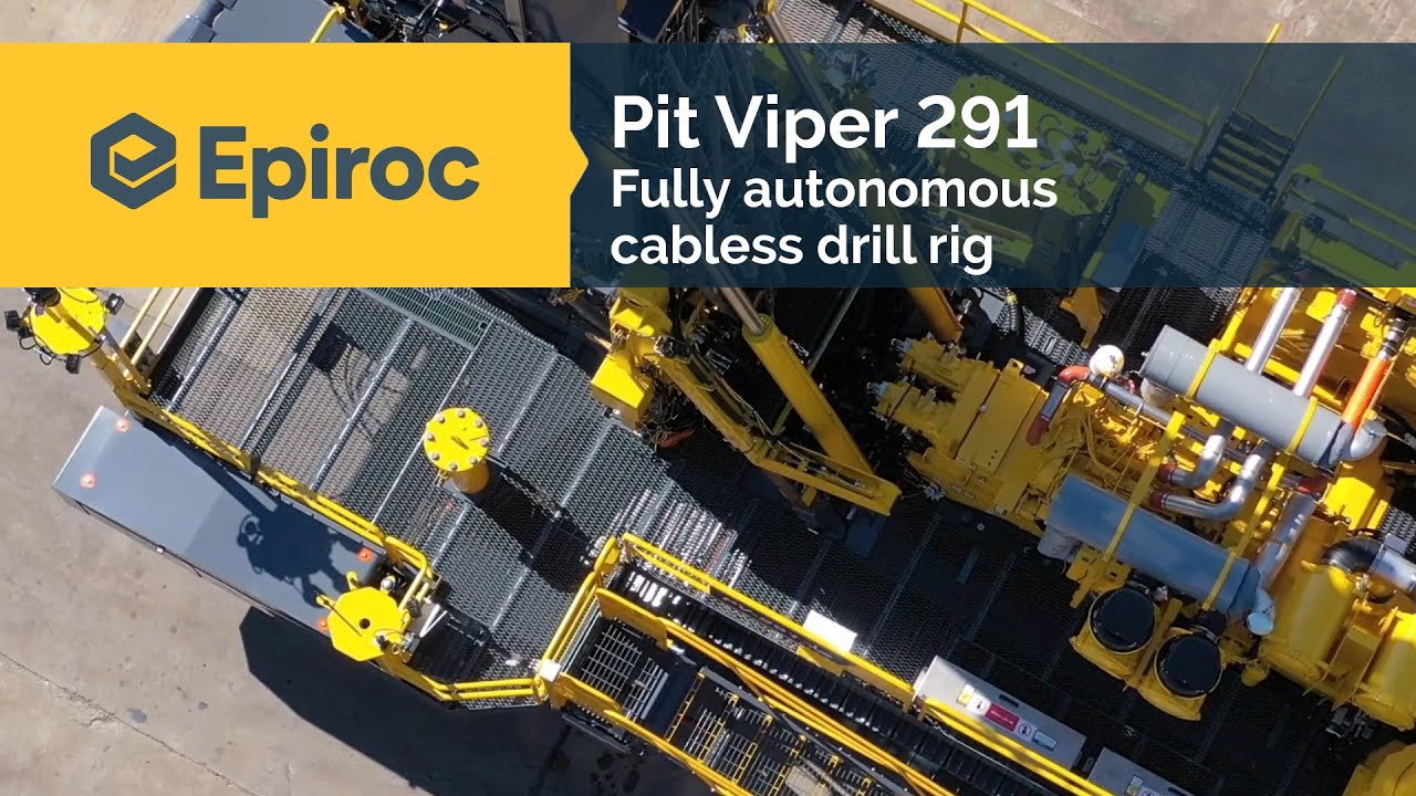 Pit Viper 291 Fully autonomous cabless drill rig - YouTube