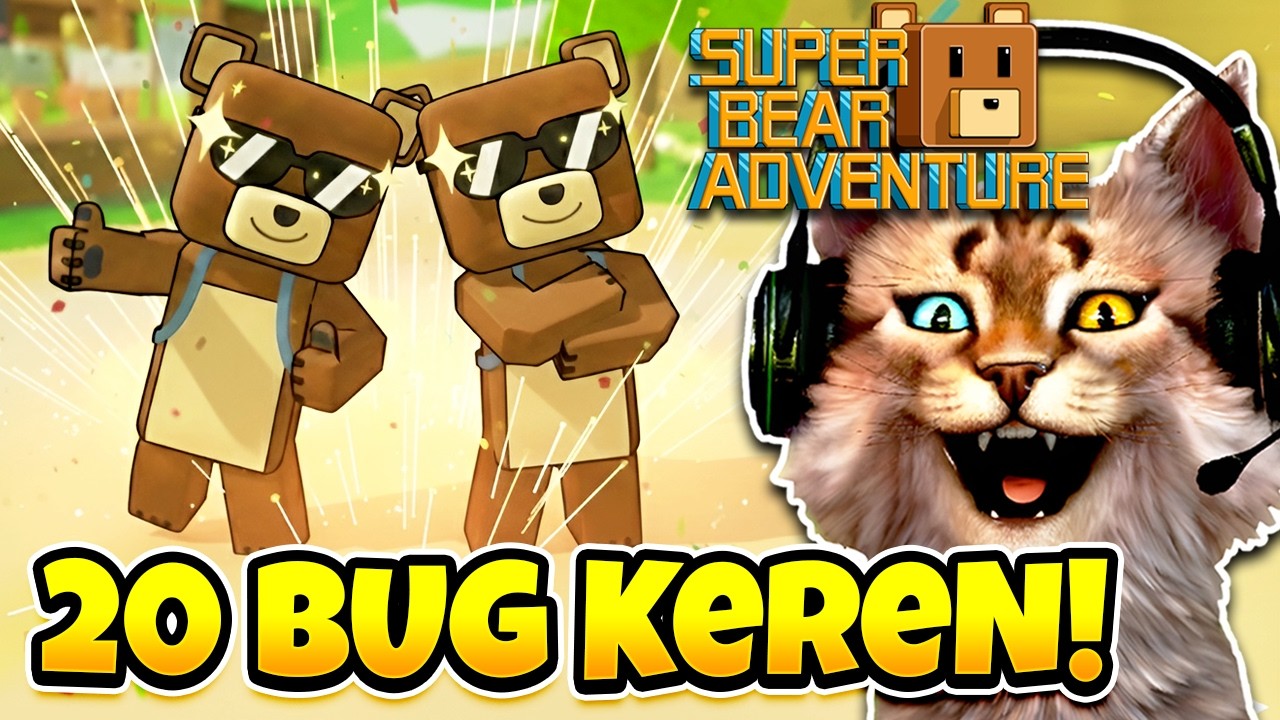 REVIEW 20 BUG KEREN SUPER BEAR ADVENTURE !! 😹 Ft. @MisterCemprengGaming ...
