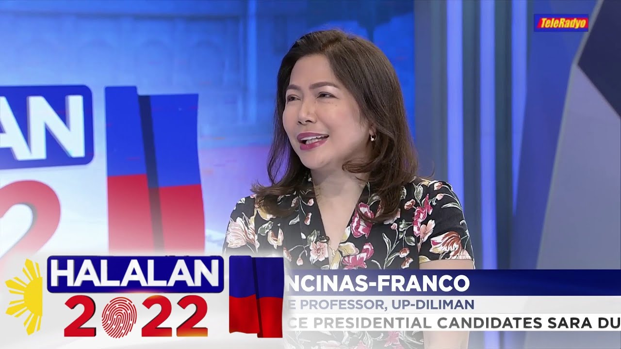DR. JEAN FRANCO: Walang unity kung walang accountability | HALALAN 2022 ...