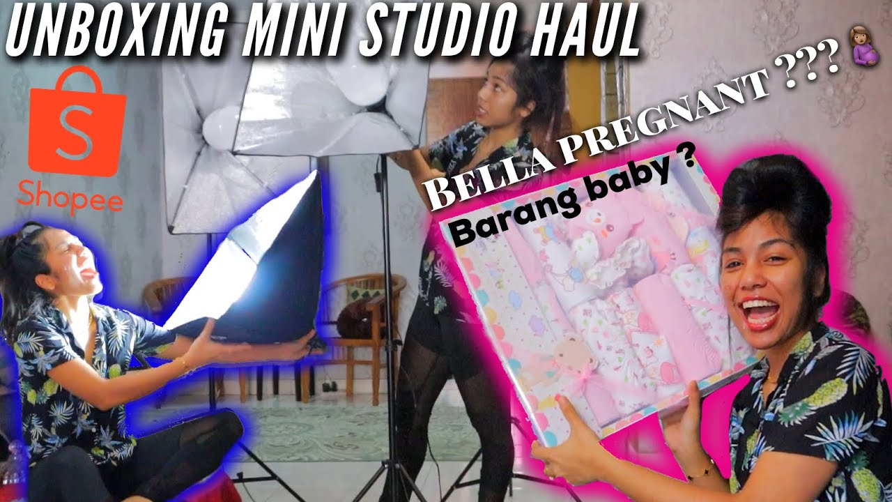 SHOPEE HAUL ! Unboxing barang mini studio and barang baby ?! Bella ...