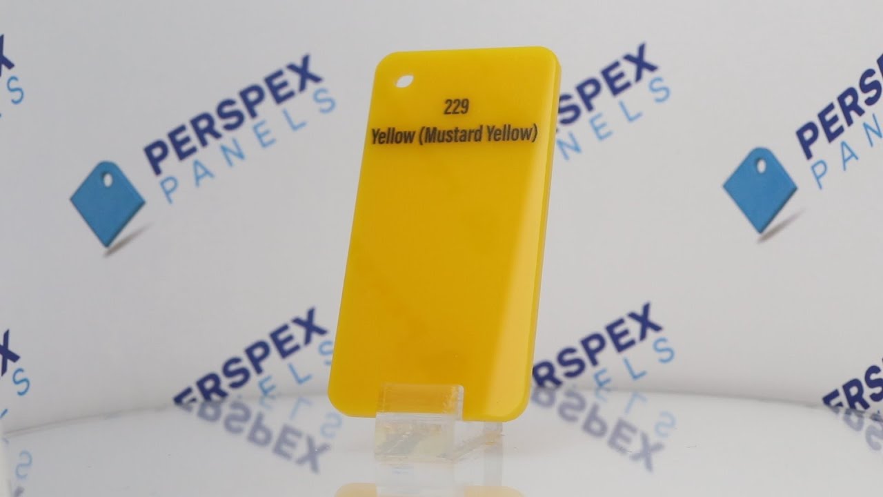 Mustard Yellow Perspex® 229 - Perspex Panels - YouTube